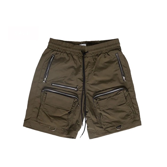 EPTM | Shorts | Mens Olive Utility Cargo Shorts With Zip Pockets | Poshmark